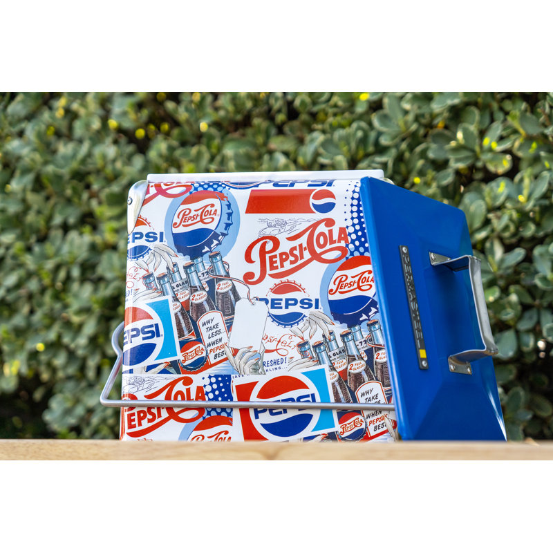 Permasteel Pepsi 14-Quart Small Portable Cooler - Heritage Limited Edition - Wayfair Canada